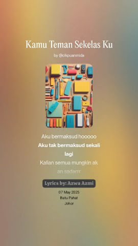 Kamu teman sekelas ku - YouTube