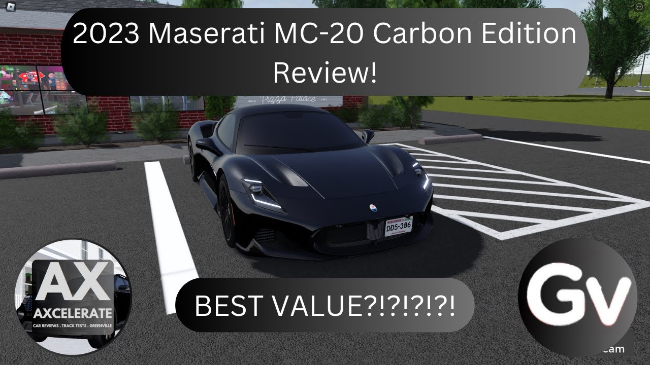 2023 Maserati MC-20 Carbon Edition Review! | Greenville, Roblox ...