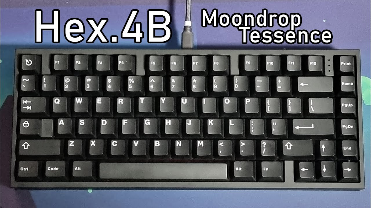 Hex.4B Typing Demonstration (w/ Moondrop Tessence) - YouTube