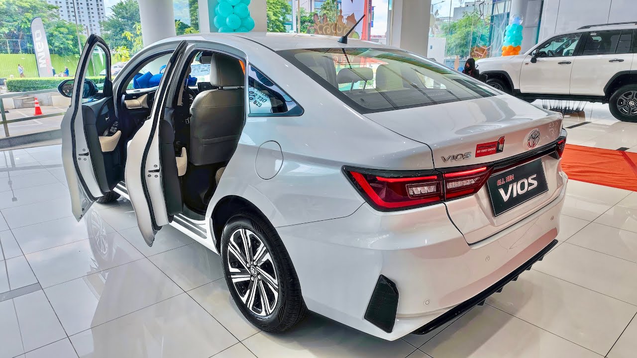 The all new Toyota Vios 2023 - White Color | Interior and Exterior ...