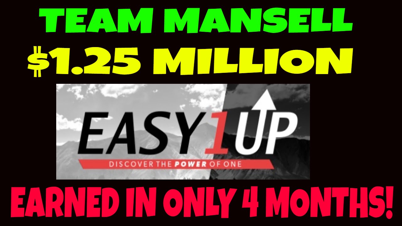 Easy 1Up Team Review - $1.25 Million TEAM Commissions In 4 Months - YouTube