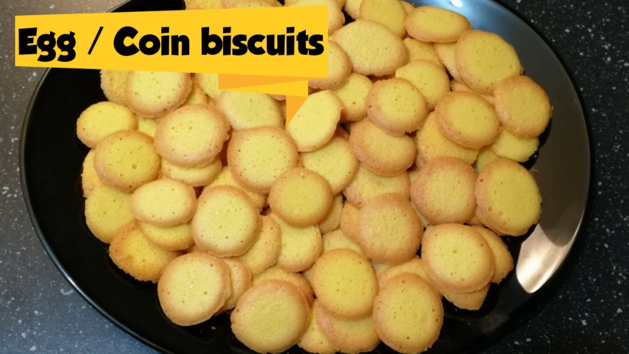 Egg coin biscuits bakery stlye recipe by Tehmina ka kitchen - YouTube