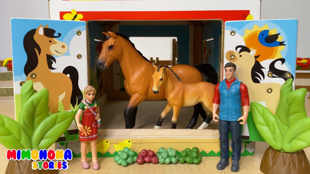 Caballos de colores 🐴 Sonidos del Caballo 🎵 Videos infantiles para ...