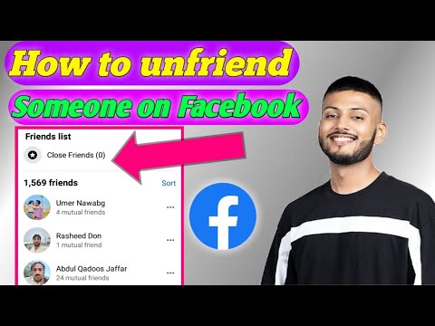 how to unfriend someone on Facebook | how to unfriend on Facebook - YouTube