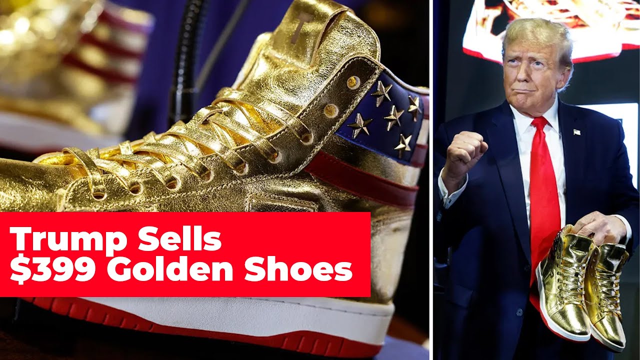 Trump Drops Another Win: New "Never Surrender High-Tops" - YouTube