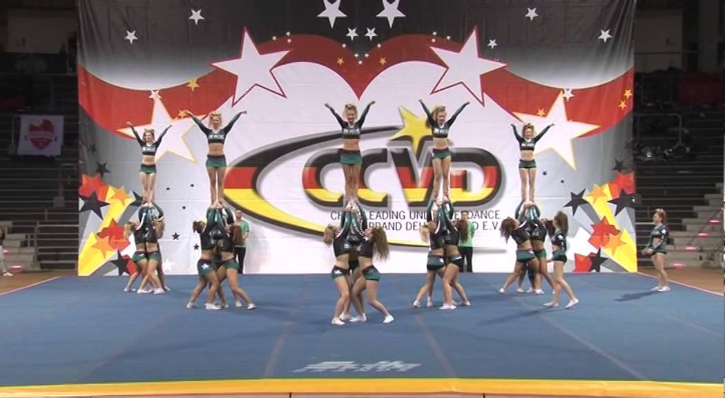 RMWest2015 - Dolphins Allstars - Senior Allgirl Cheer Level 6 - YouTube