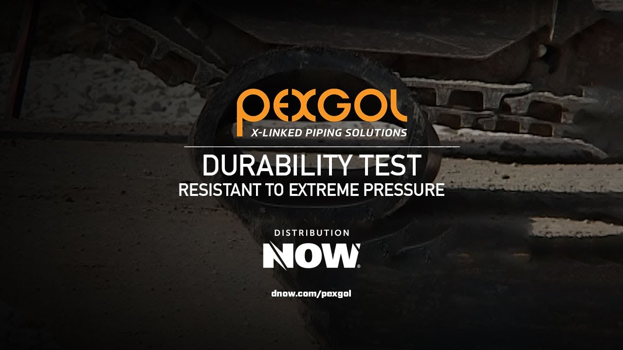 Durability Testing Pexgol PE-Xa Pipe with 36+ Ton Excavator | DNOW ...