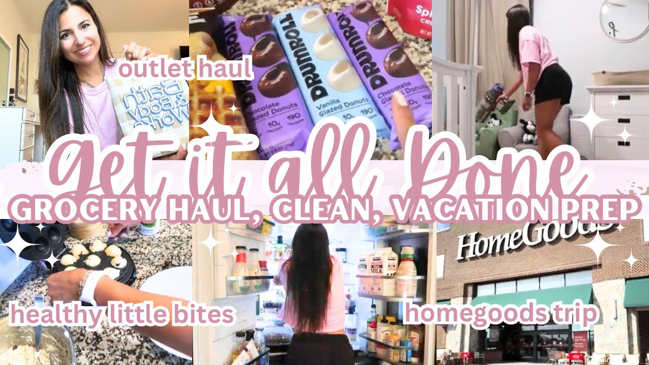 MOM OF 4 SUMMER BREAK GET IT ALL DONE | GROCERY HAUL | CLEAN, VACATION ...