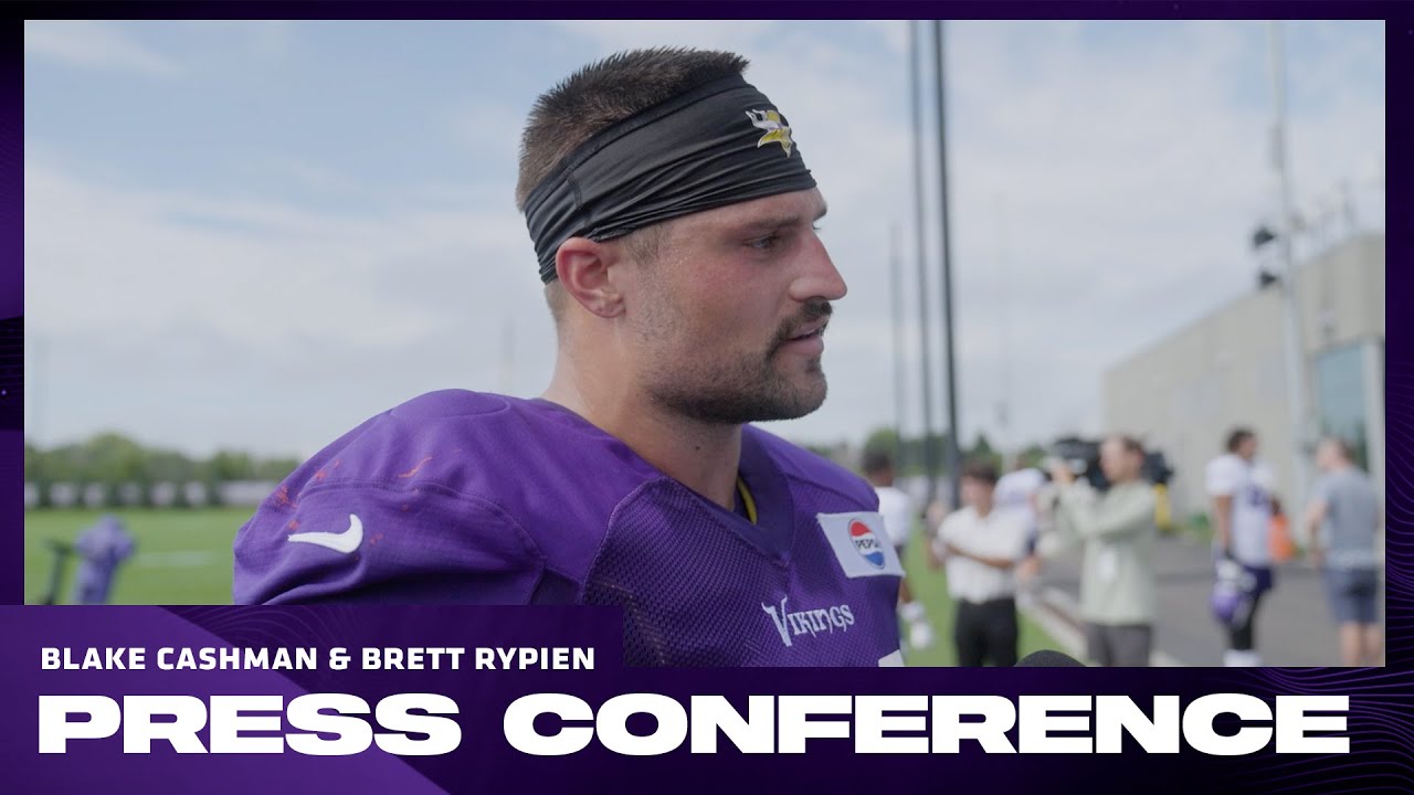Minnesota Vikings Team Press Conferences: Blake Cashman & Brett Rypien ...