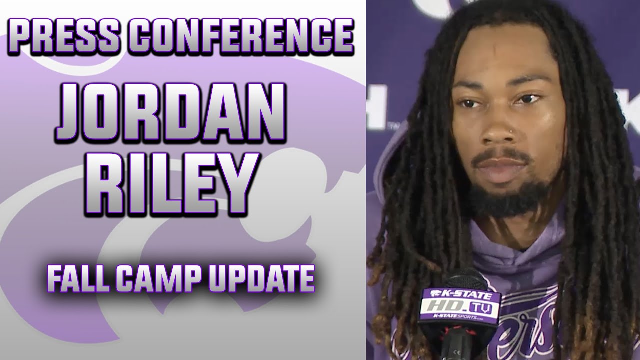 DB Jordan Riley Press Conference | Kansas State Fall Camp Update - YouTube