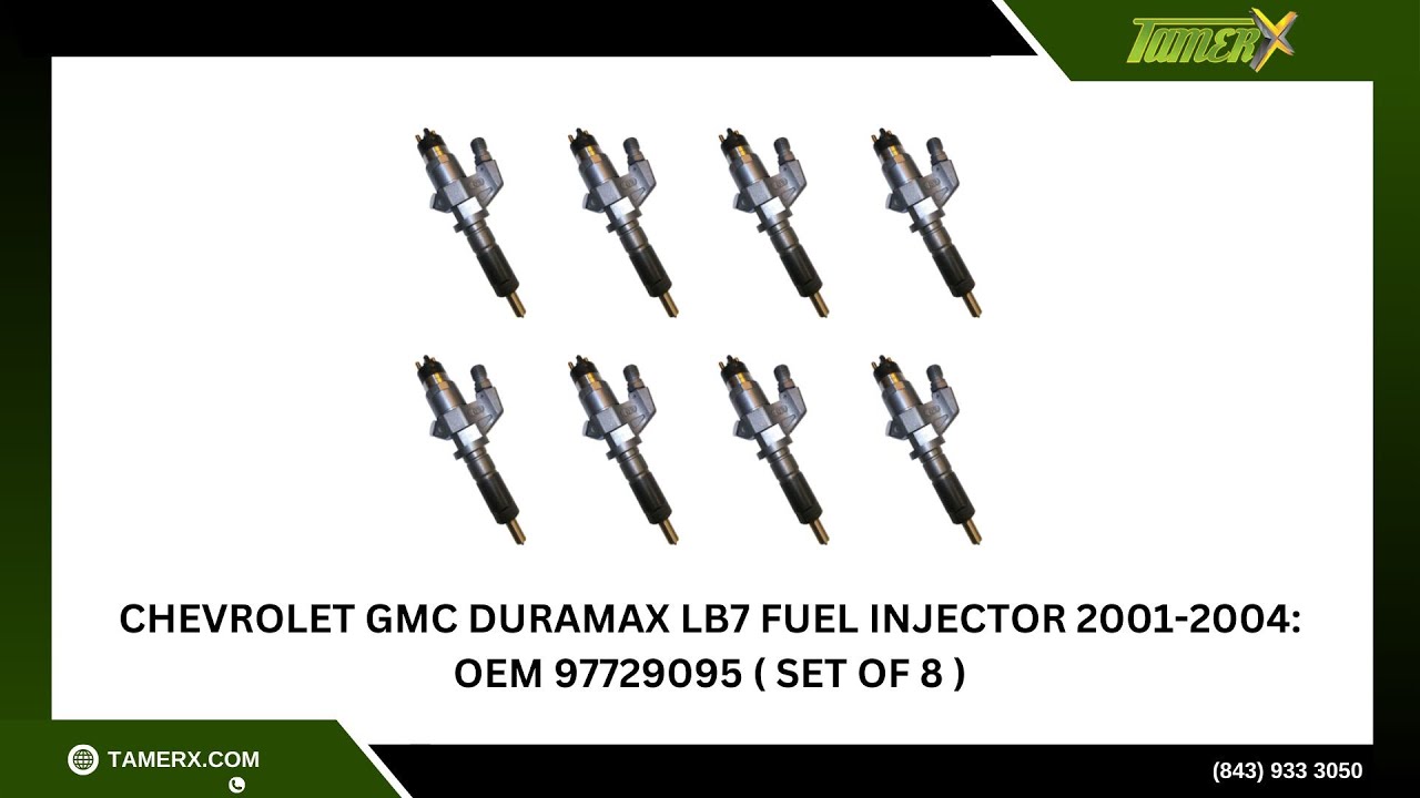 Chevrolet GMC Duramax LB7 Fuel Injector 2001-2004: OEM 97729095 ( Set ...