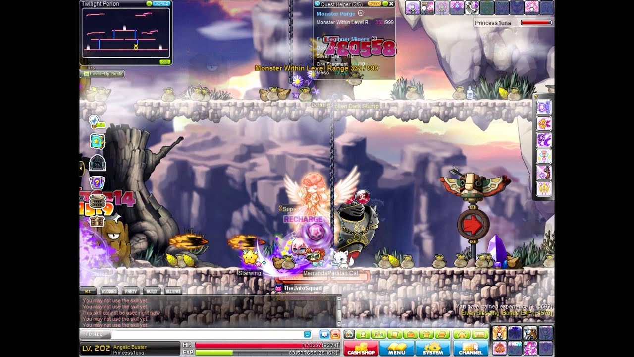 Maplestory Princess1una monster purge event - YouTube