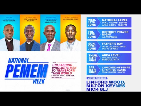 Church of Pentecost UK || National Pemem Week Celebration || 15-06-24. - YouTube