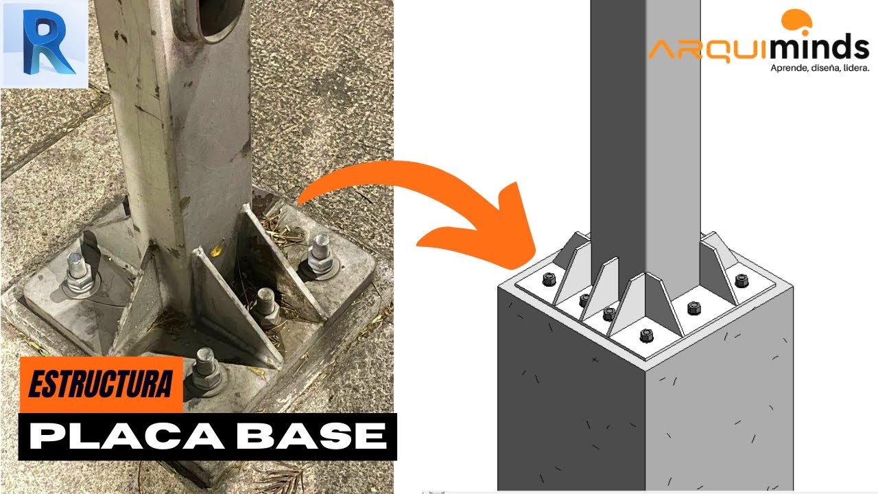 PLACAS BASE EN REVIT | CÓMO MODELAR UNA PLACA BASE EN REVIT | CONEXIONES ESTRUCTURALES EN REVIT ...
