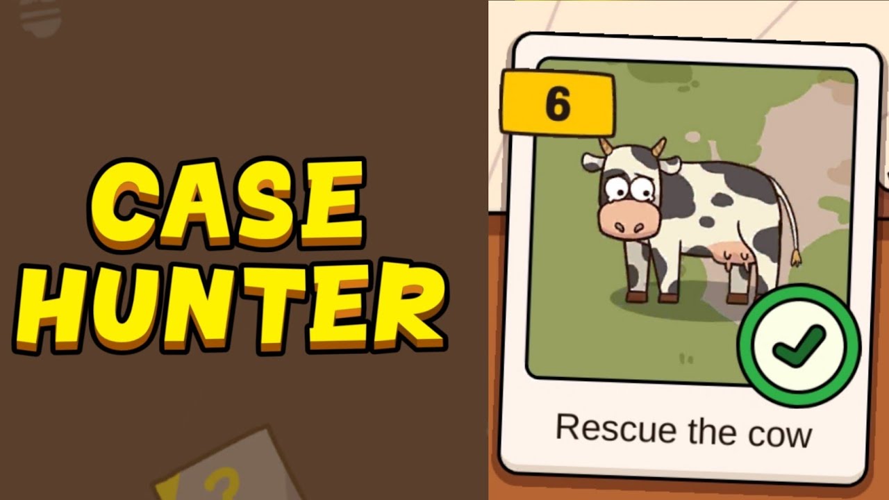 Case Hunter - Can you solve it? - Level 6 (Rescue the cow) - YouTube