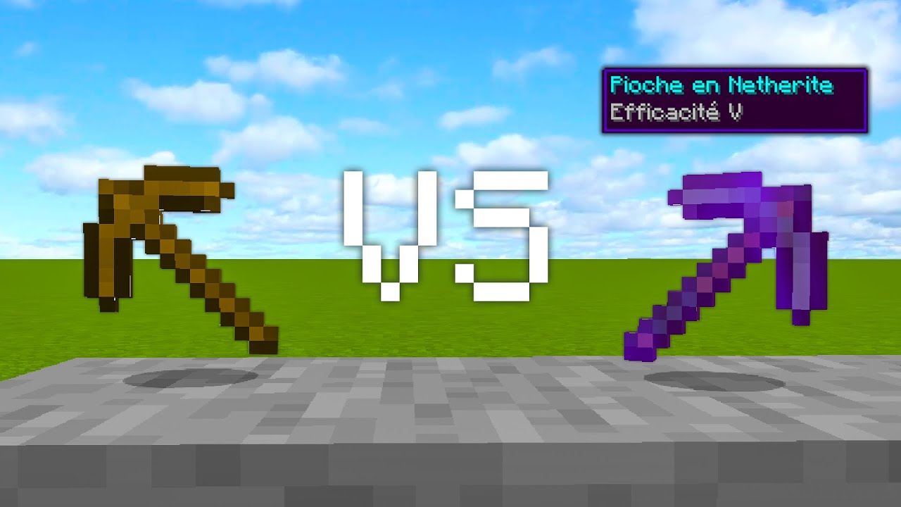 Quelle pioche mine le plus vite ? - YouTube