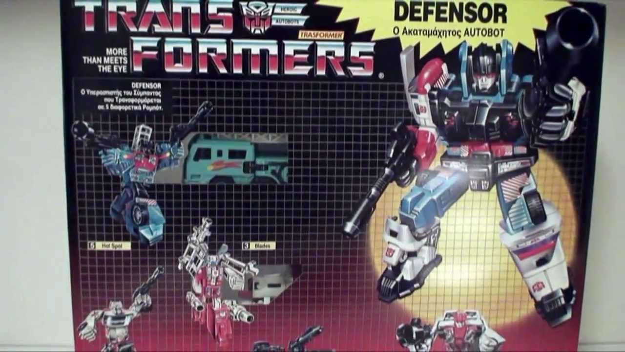 Transformers G1 Defensor Protectobots Combiner Rare boxed review - YouTube