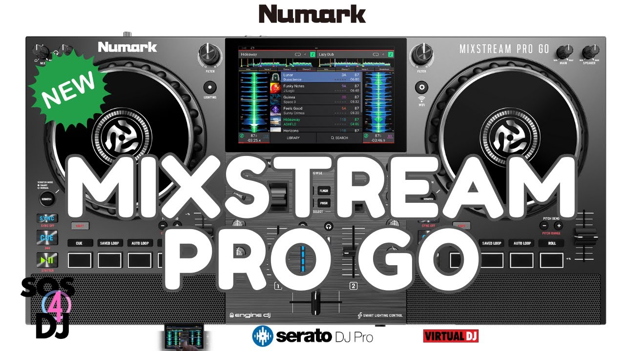 Mixstream PRO GO Numark New Standalone - YouTube