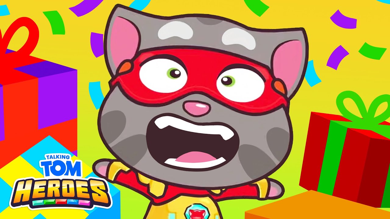 Super Birthday Celebrations 🦸⚡ Talking Tom Heroes Cartoon Collection ...