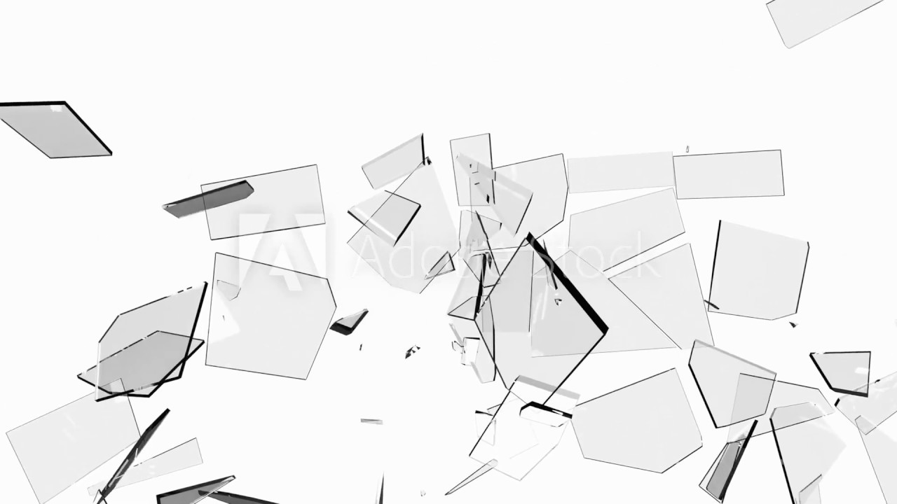 Physical simulation of broken glass. Blender 2.82 - YouTube