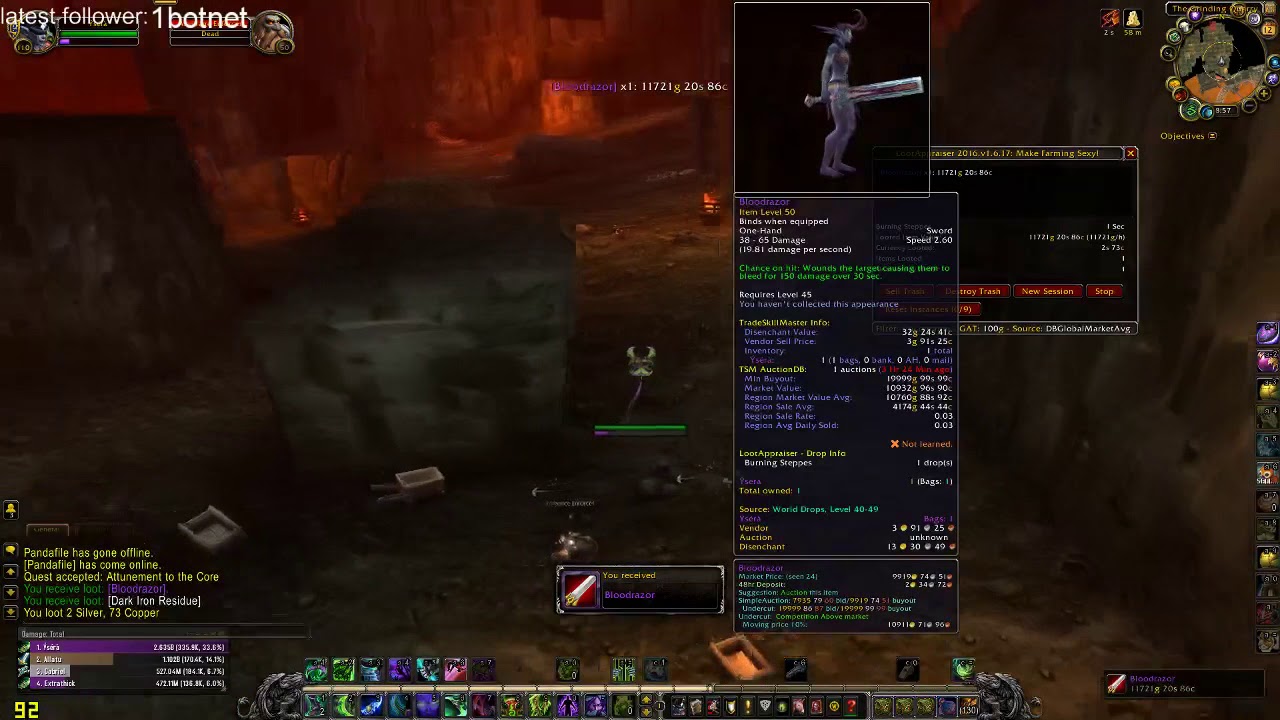 WoW RARE Hunting | Transmog Farm | Bloodrazor EPIC drop! | SOLD FOR 18 ...