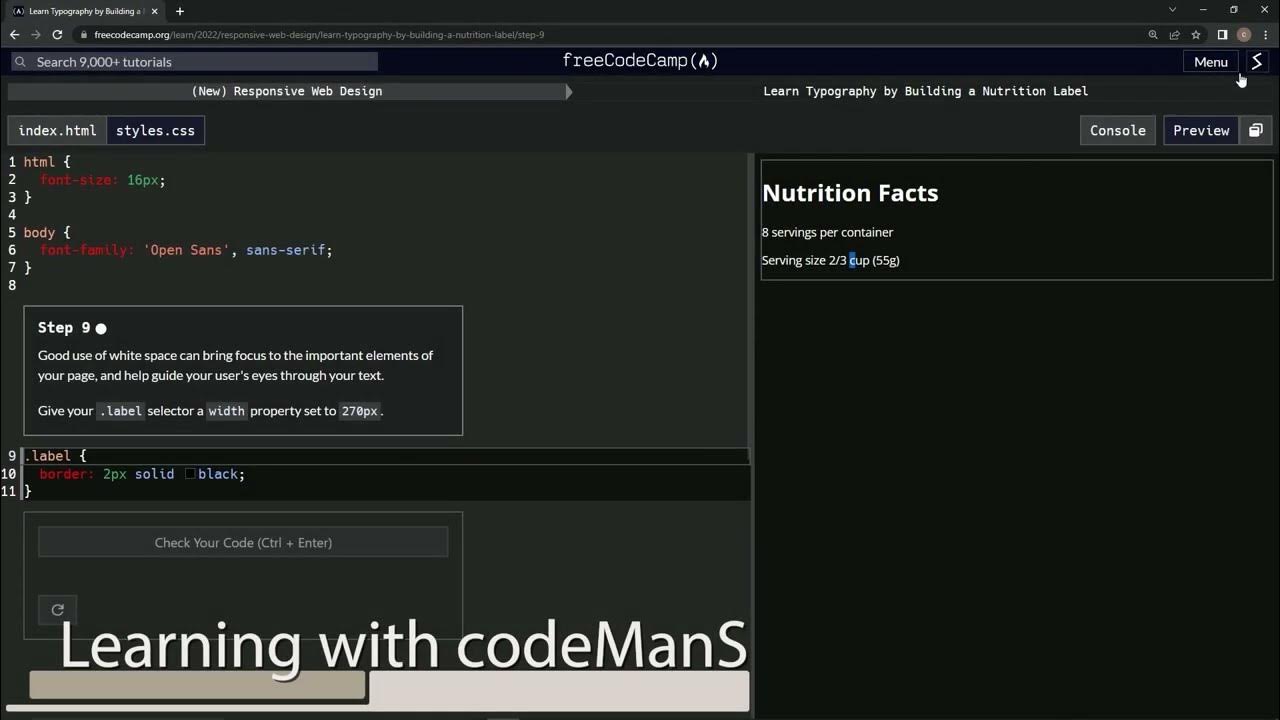 learn2code | freeCodeCamp (New) Responsive Web Design - Building a ...
