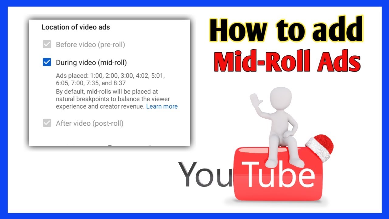 How To Add Mid-Roll Ads on Youtube Video || Place Multiple Ads Breaks ...
