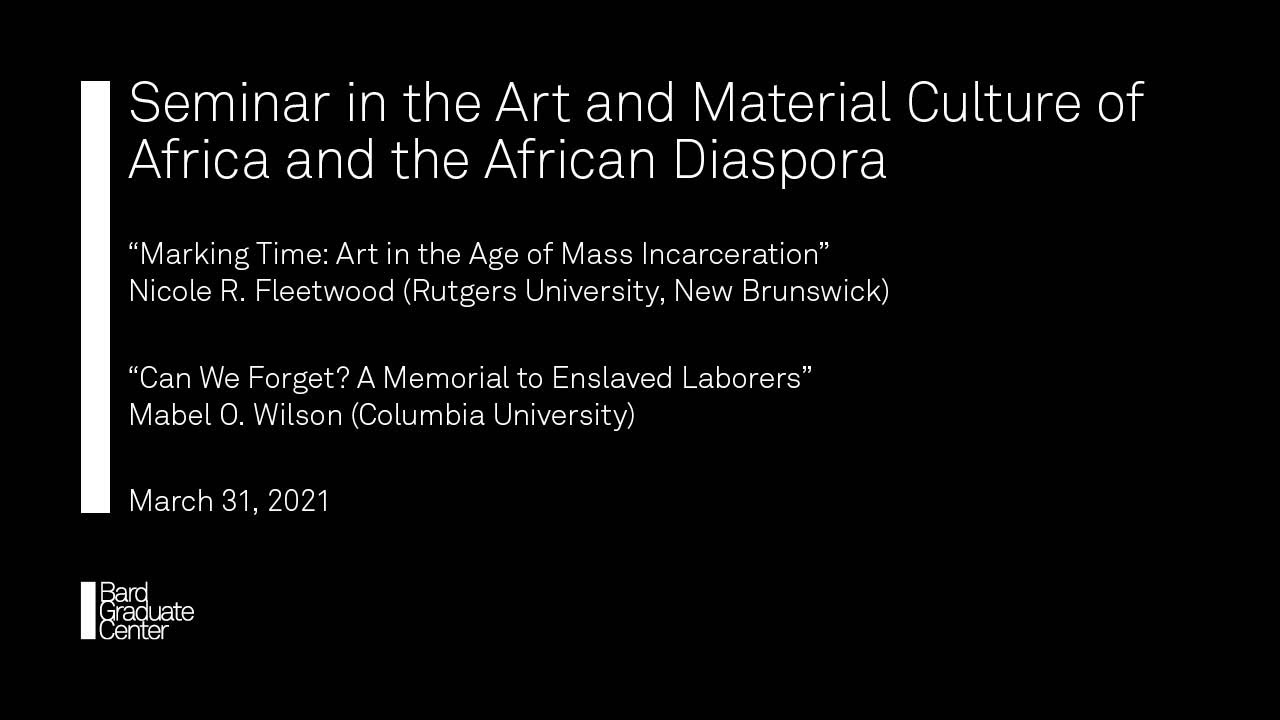 Lecture—Seminar in the Art and Material Culture of Africa and the ...