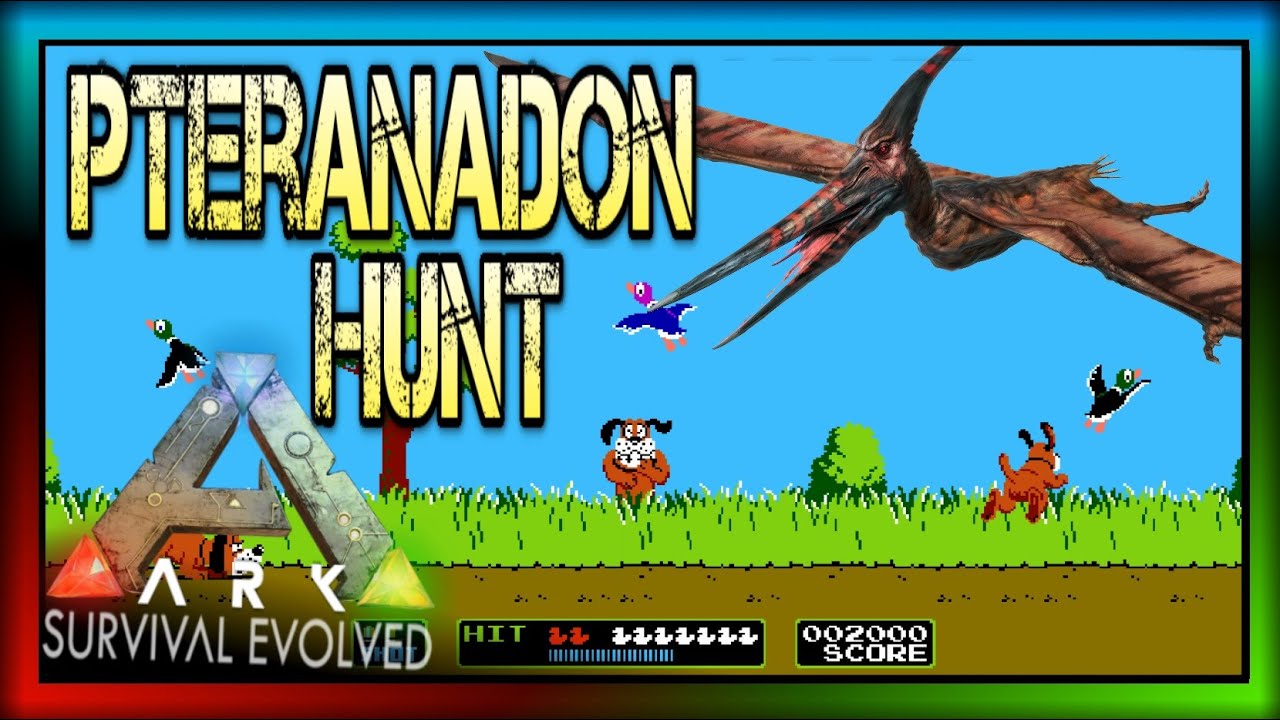 ARK Survival Evolved Minigame! - (Duck Hunt in ARK) - PTERANADON HUNT ...