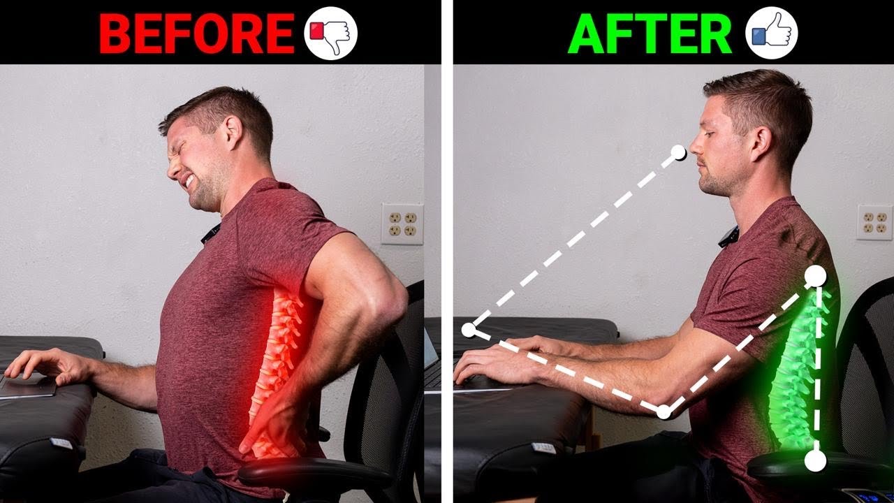 Finally Be Able To Sit Without Your Back Getting Stiff - YouTube