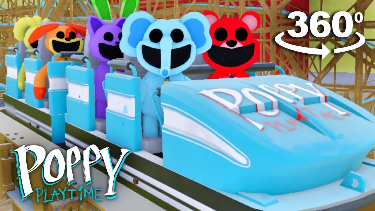 Smiling Critters on a Roller Coaster! (Poppy Playtime 360 VR) - YouTube