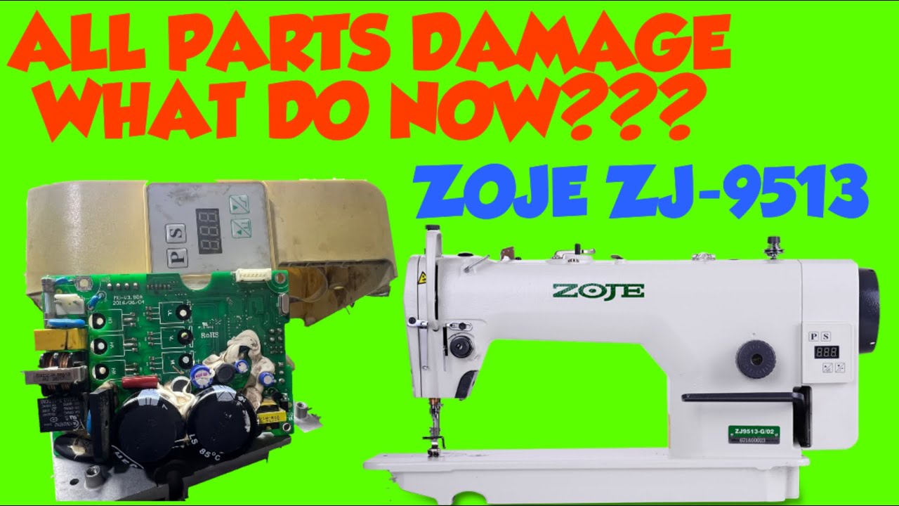 ZOJE SINGER ZJ9513 ALL PARTS DAMAGE HOW TO REPARING??? - YouTube
