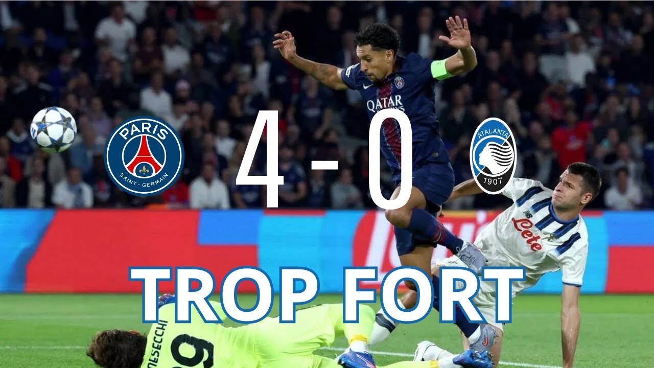 PSG 4 - 0 ATALANTA: Le PSG impressionne dès la première journée ! - YouTube