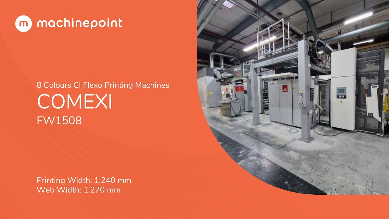 COMEXI FW1508 8 Colours CI Flexo Printing Machines | COMEXI Machines ...