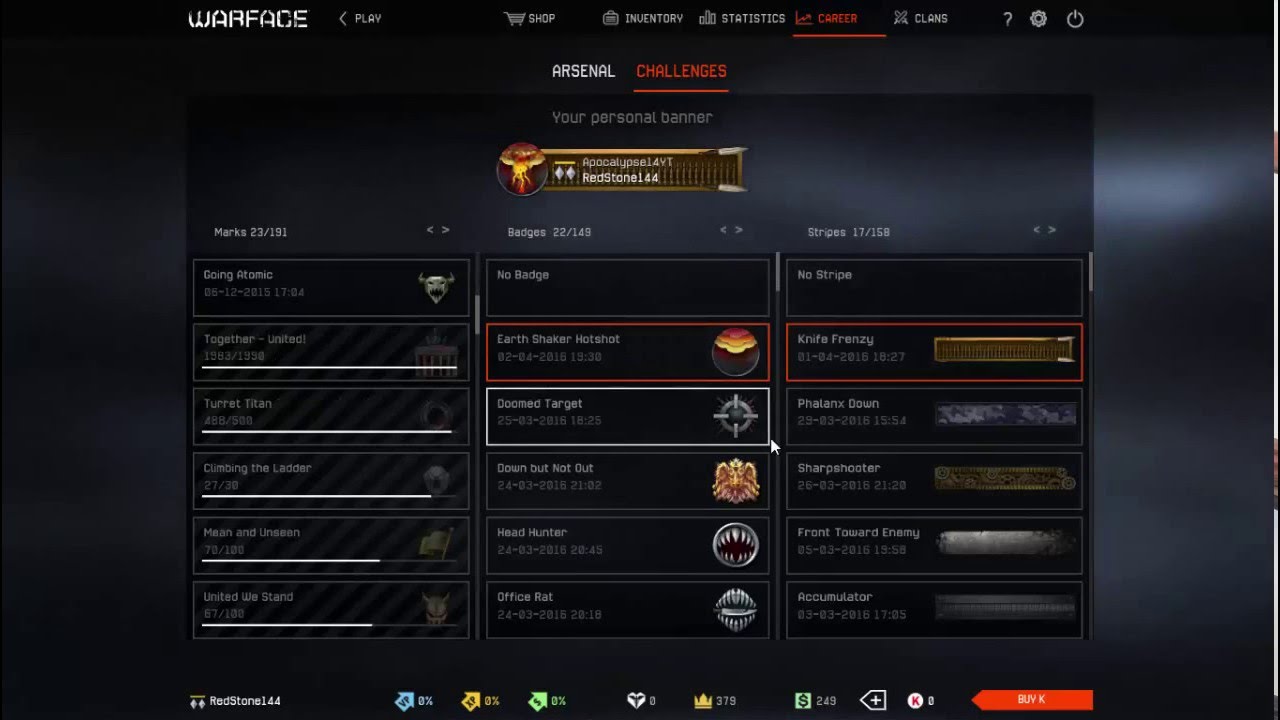 Warface | How to set a banner behind you name - YouTube