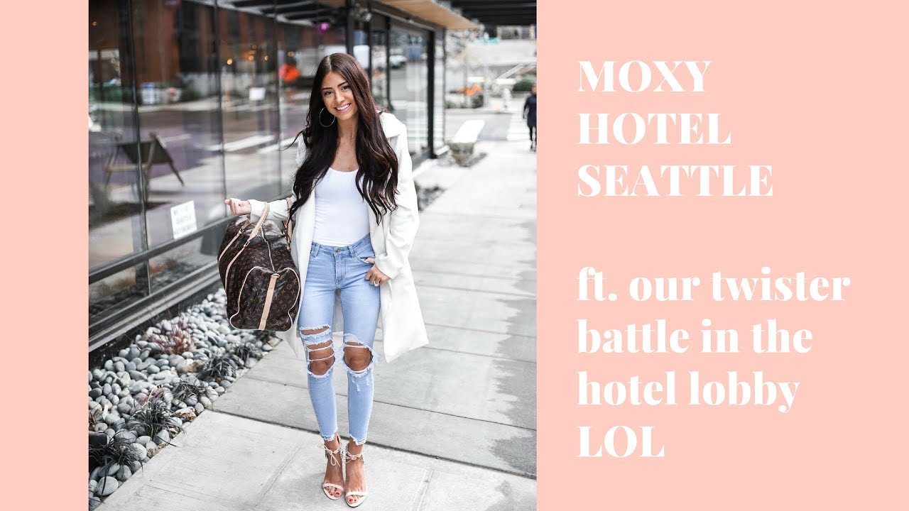 Our stay at the Moxy Hotel Seattle!!! - YouTube