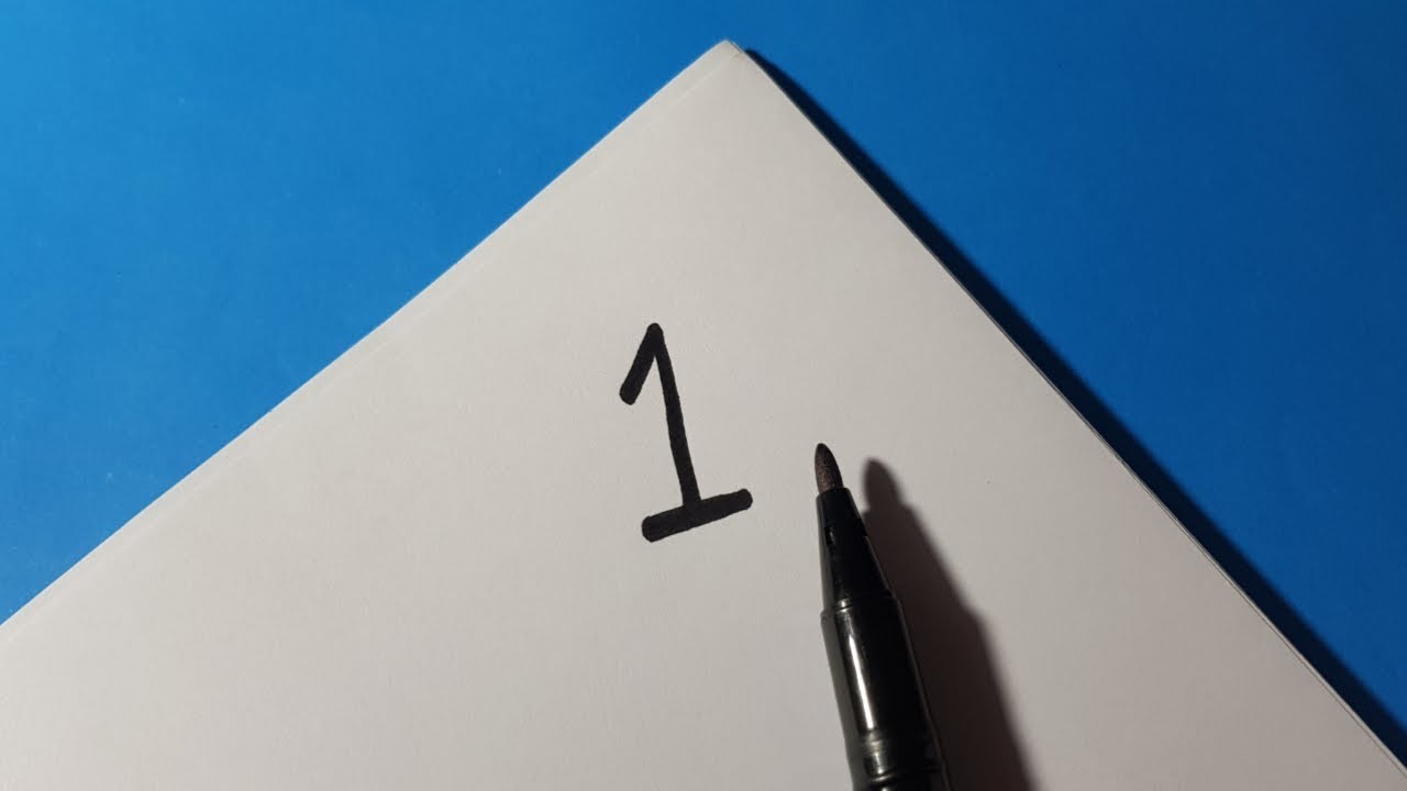 Very Easy ! How to turn Number 1 into a cartoon Boat scenery | fun with ...