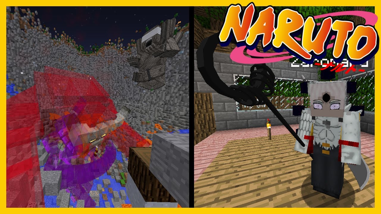 YOU'VE GONE TO FAR! IM TAKING YOUR TAILED BEAST! Minecraft Naruto Mod ...