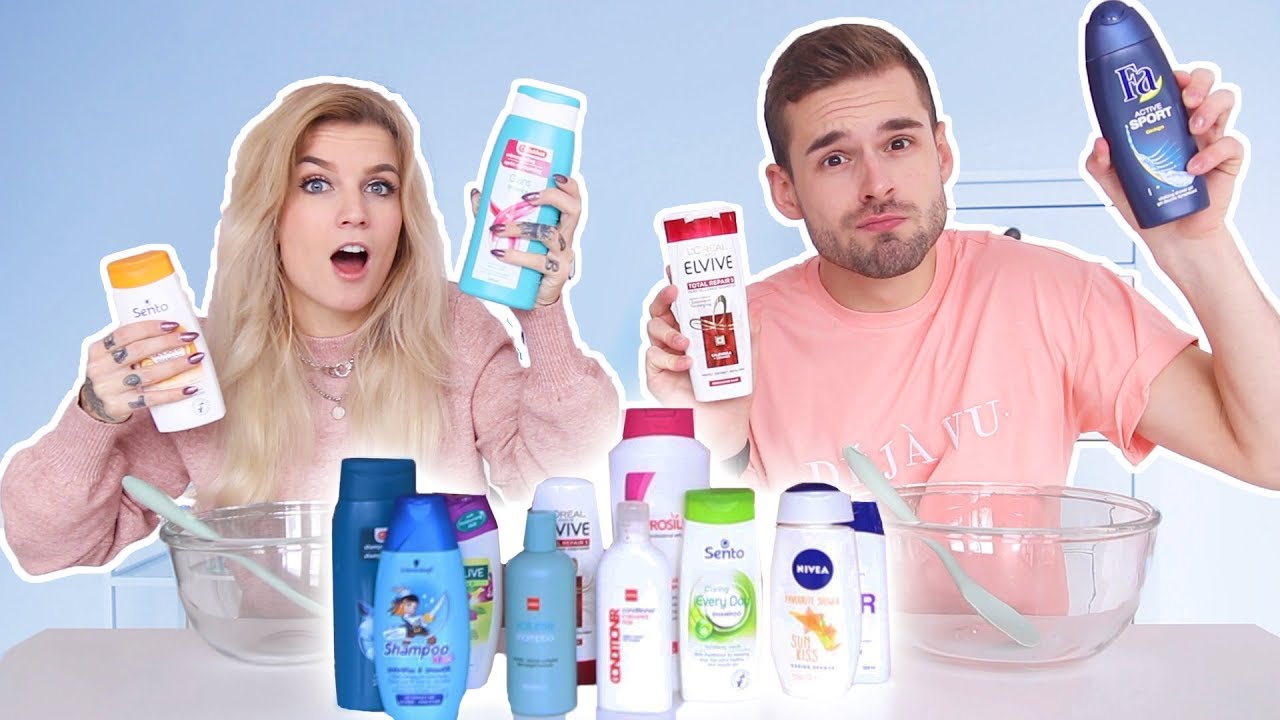 KIES NIET DE VERKEERDE SHAMPOO SLIJM CHALLENGE | Thomas & OnneDi - YouTube
