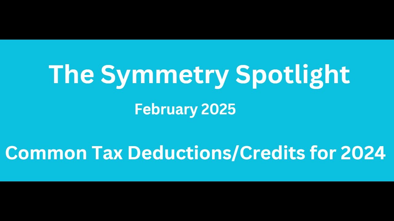 2024 Common Tax Deductions/Credits - YouTube