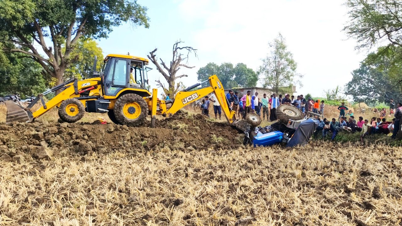 New Jcb 3dx Machine Rescue Powertrac euro tractor | Tractor accident ...
