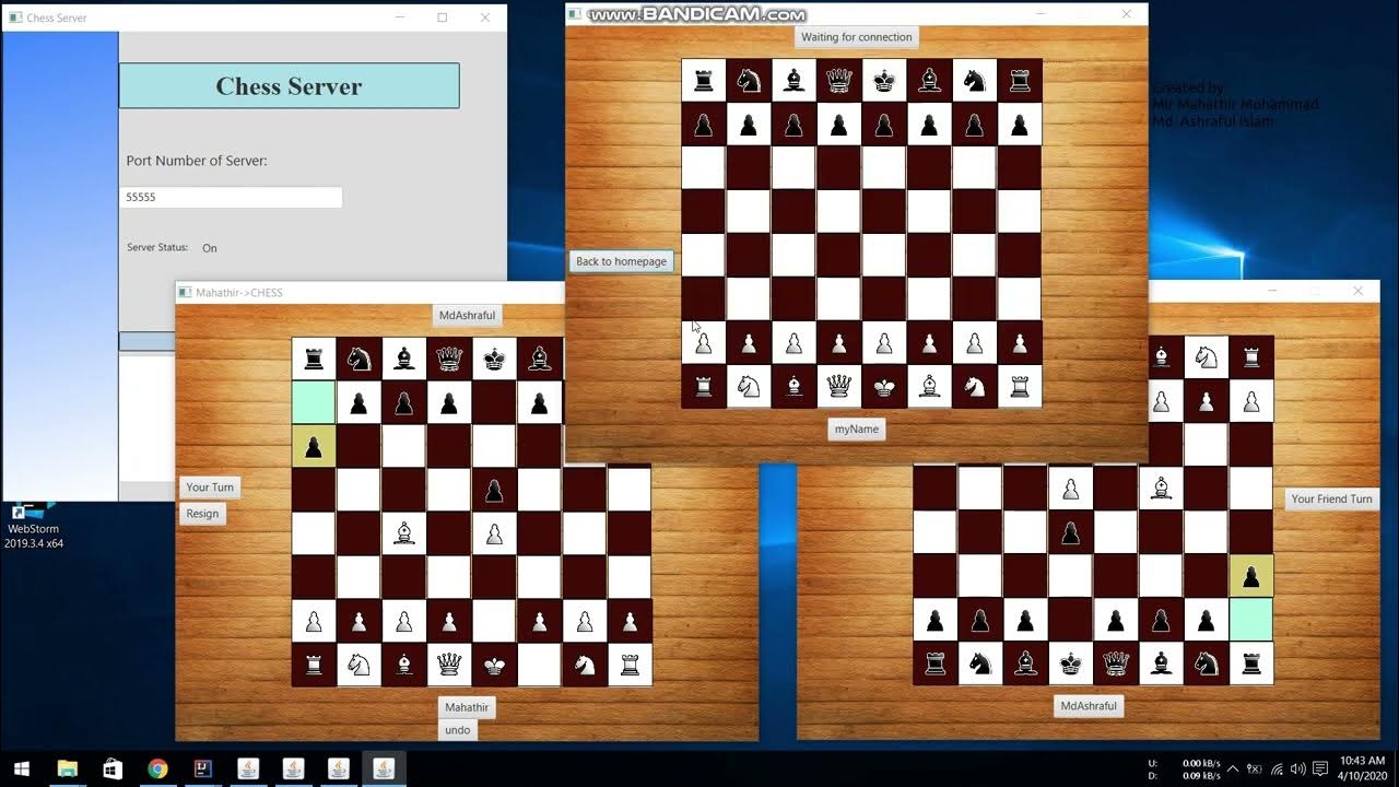 Multiplayer chess: CSE 108 Project Demo - YouTube