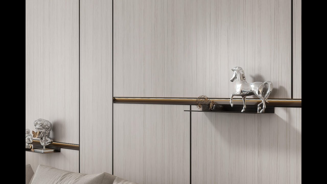 How to DIY Your Wall | Wood Panel System with Aluminum Profiles & Trims ...