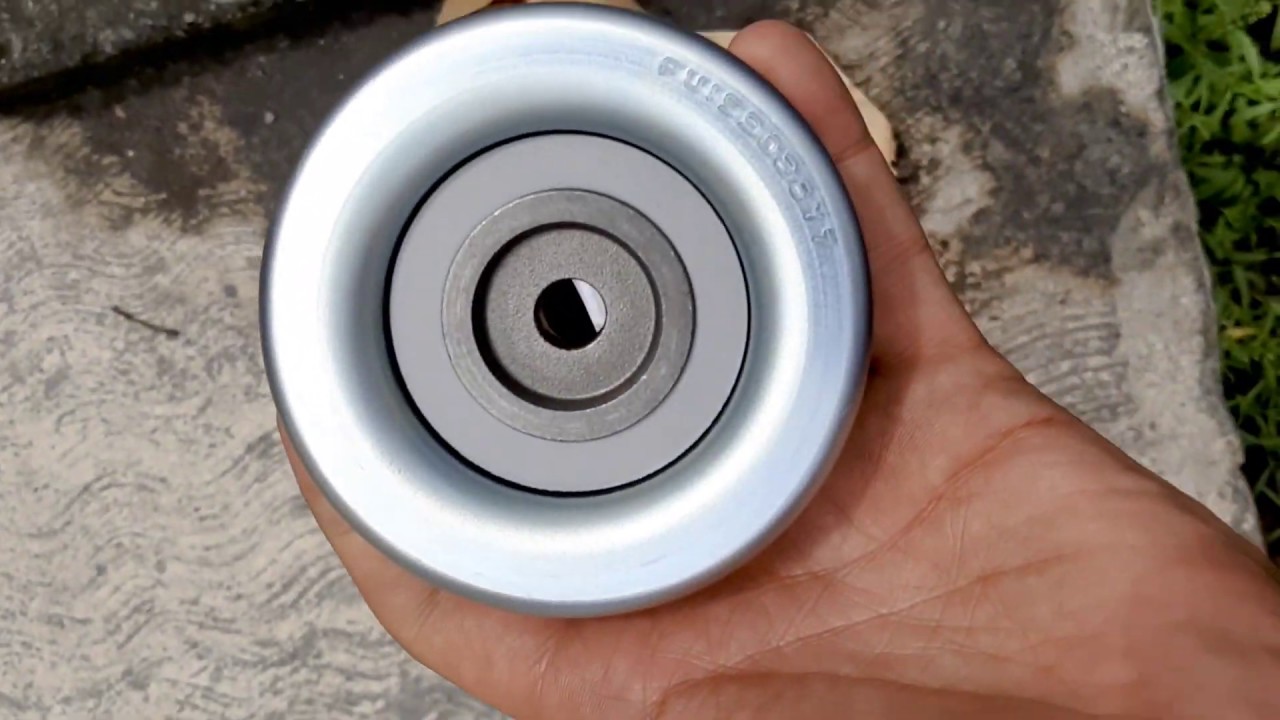 Cómo cambiar la Polea loca | How to change idler pulley MD374877 ...