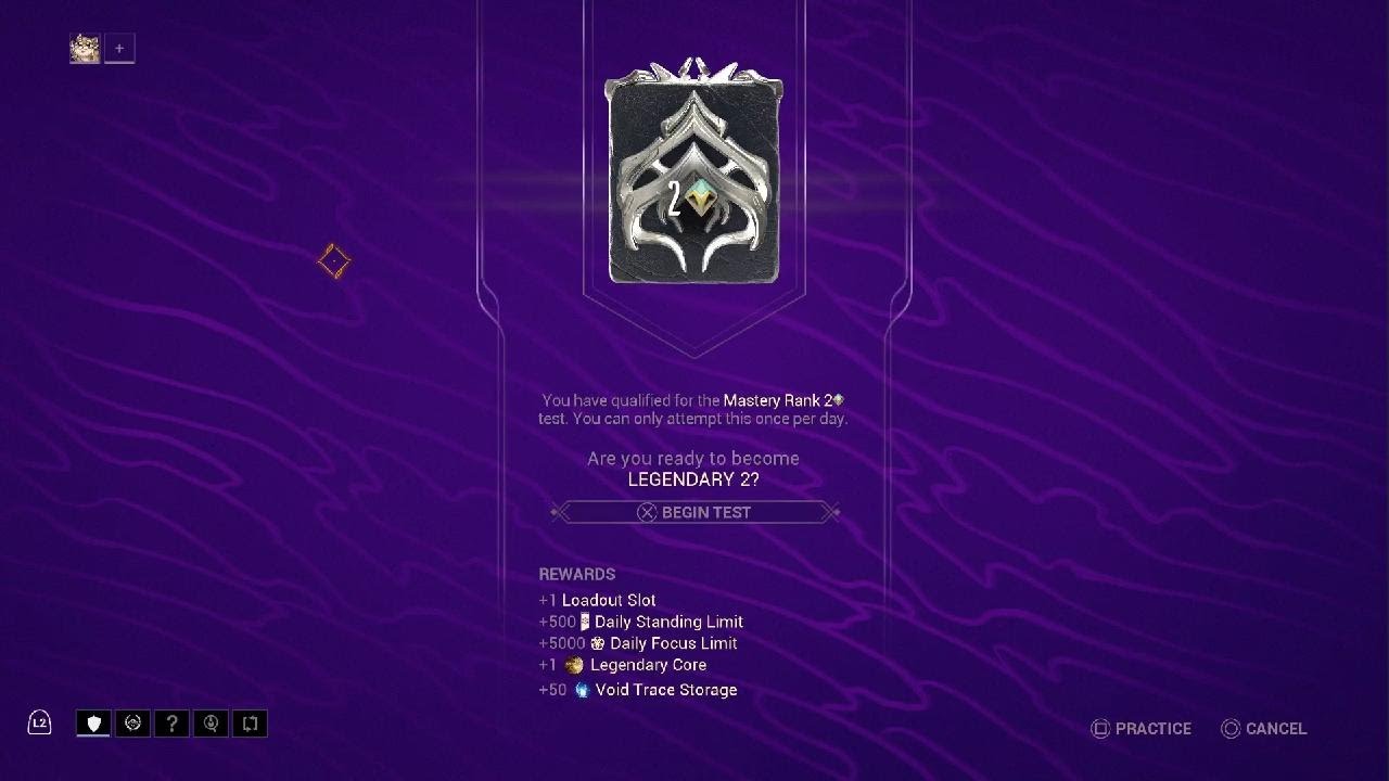 Legendary 2 Mastery Test - Warframe - YouTube