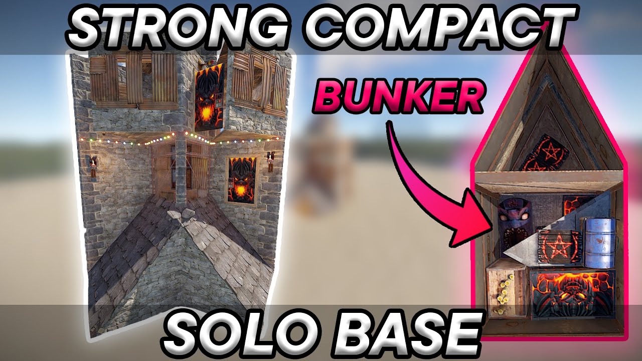 THE MINI CHAD - CHEAP and COMPACT SOLO BUNKER Rust Base Design - YouTube