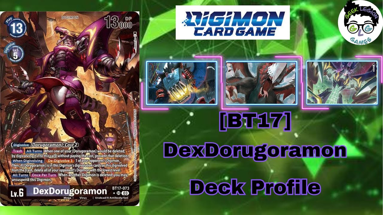 BT17: Dexdorugoramon Deck Profile | Digimon Card Game - YouTube