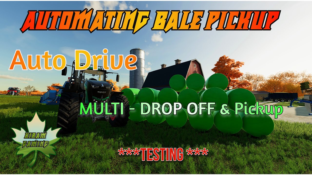 🔴LIVE 🔴 FS22 | Auto Drive | Testing the Multi DROP - OFF feature with ...