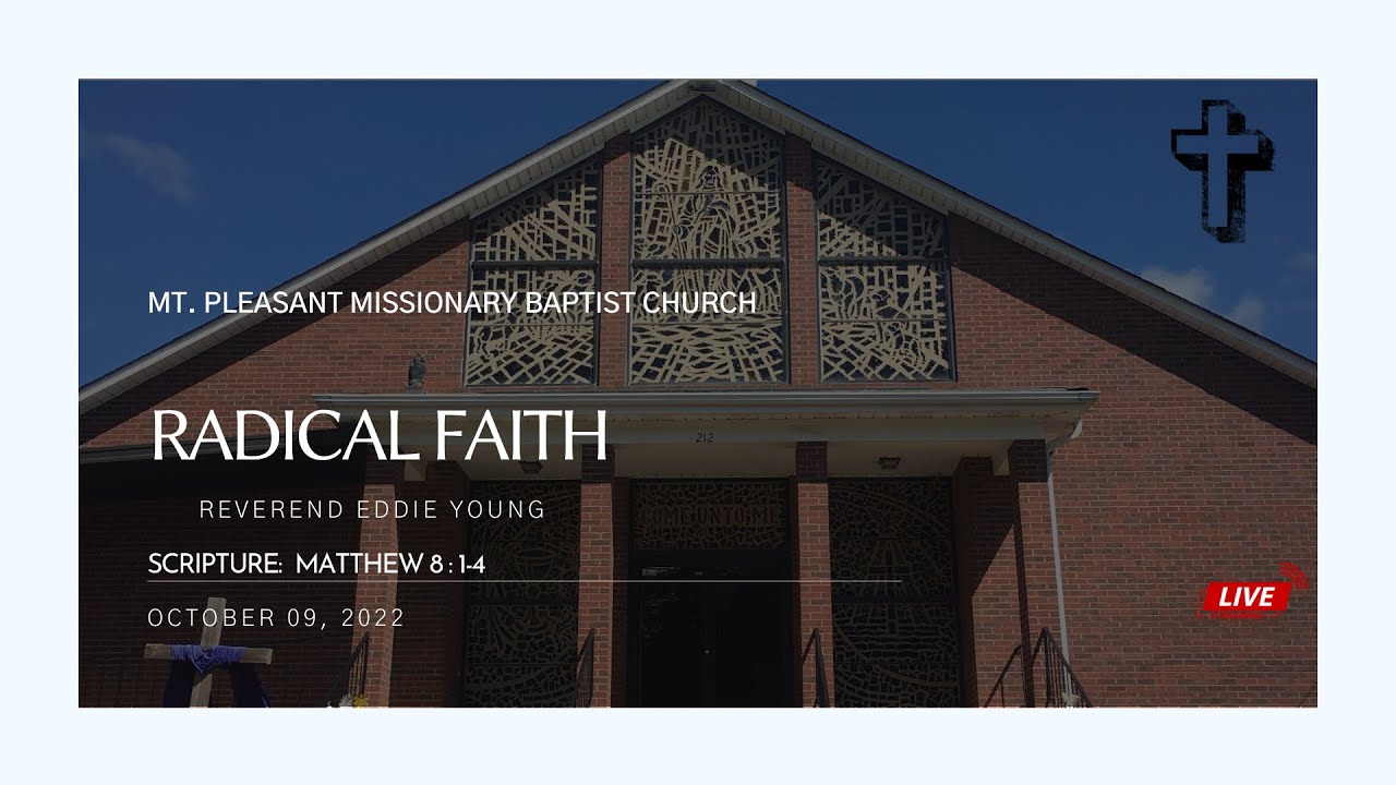 Live Service (10/09/2022) - "Radical Faith" - YouTube