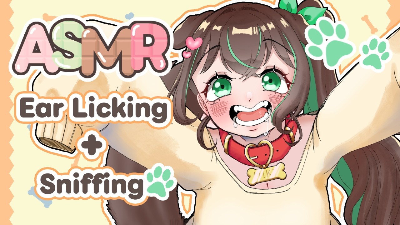 【3DIO ASMR】Your puppy greets you after work ♡ Sniffing ♡ Ear Licking ...